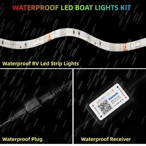 ROLIGHTiC | Accessories | 328 Ft 2v App Rf Remote Control Pontoon Boat ...